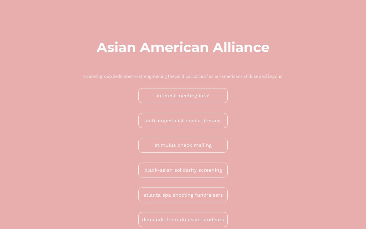 Asian American Alliance